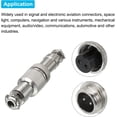 ASIASN-5pcs Aviation Connector GX12 2 Pins 12mm Male Female Wire Panel ...