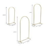MONIPA 3pcs Wedding Stand Gold Arch Backdrop Shelf For Ceremony Party ...