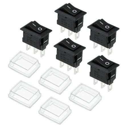 Rocker Switch W Waterproof Case Toggle Switch ON/ON AC250V/3A 125V/6A ...