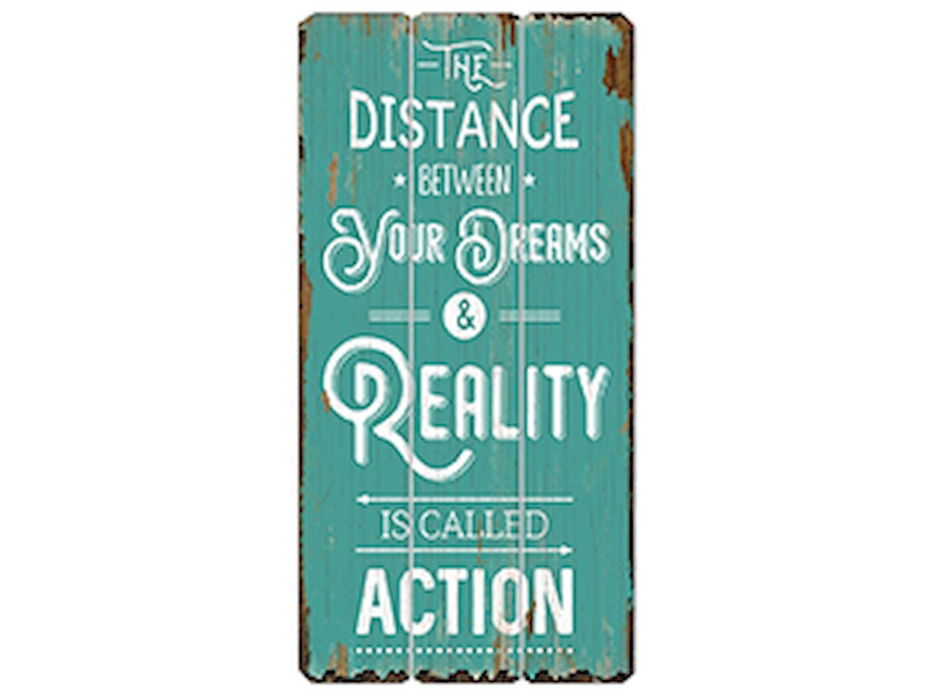 "Dreams And Reality " Wooden Sign - Walmart.com