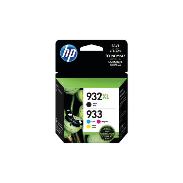 HP 932XL/933 High Yield Black and Standard C/M/Y Color Ink Cartridges ...