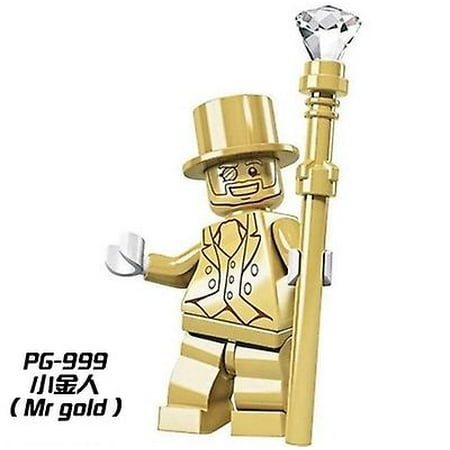 (little Golden Man) Compatible With Lego Minifigures Full Set Of ...