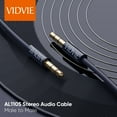 VIDVIE AUX CABLE JACK AUDIO CONNECTOR DATA SYNC CABLE AL1105 5 FEET 3 ...