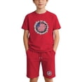 ATOGUTA Two Piece Short Set for Boys Short Sleeve Crew Neck T shirts ...