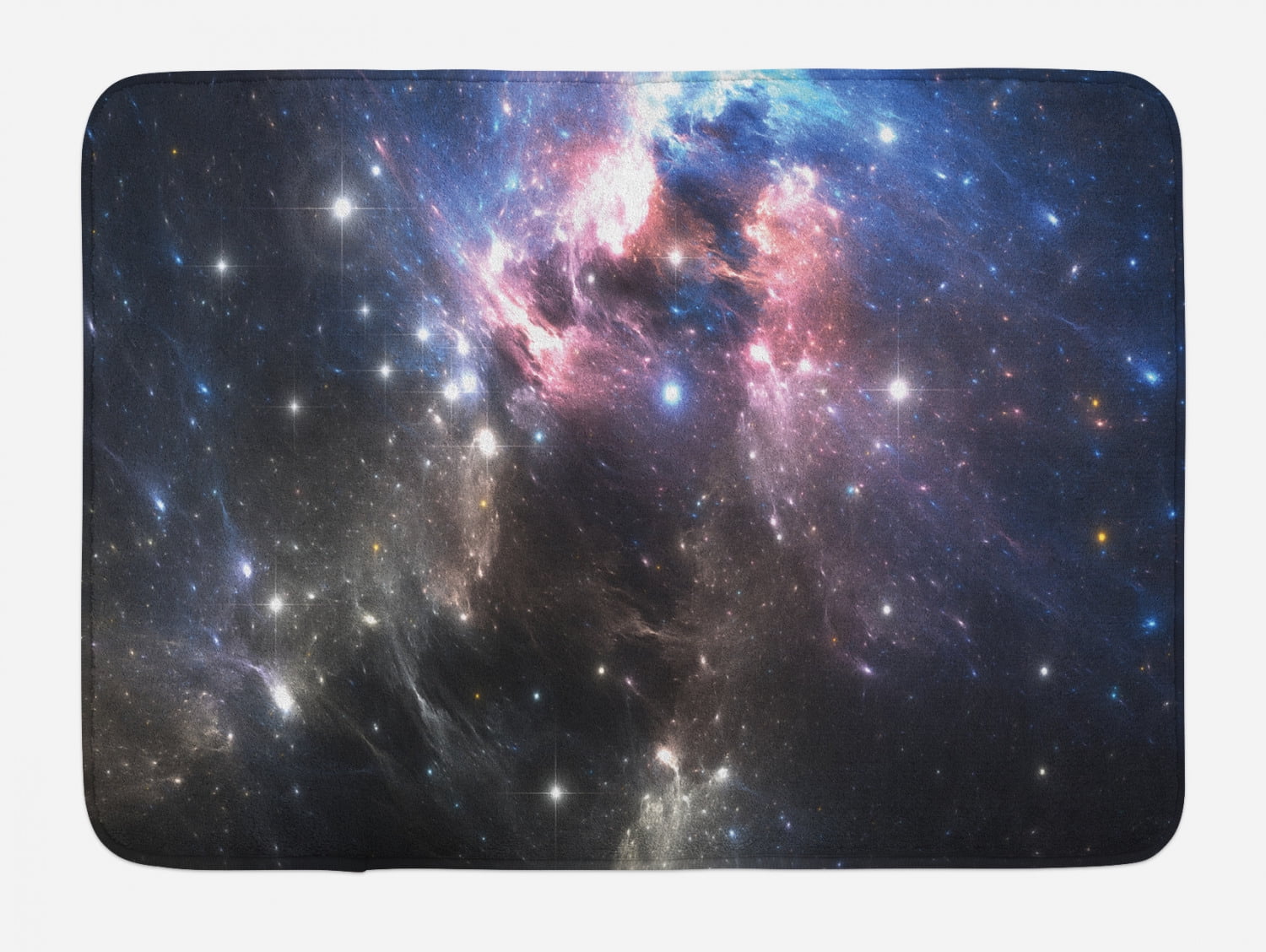Constellation Bath Mat, Giant Nebula in Vivid Colors Space Motion ...