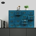 4 PCS 16-drawer Storage Box Vintage Style Rectangle Drawer Type ...