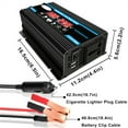 c 4000 Watt Pure Sine Wave Power Inverter DC 12V to AC 120V Inverters ...