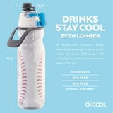 O2COOL Mist N Sip Water Bottle for Drinking & Misting, Baseball - Pack ...