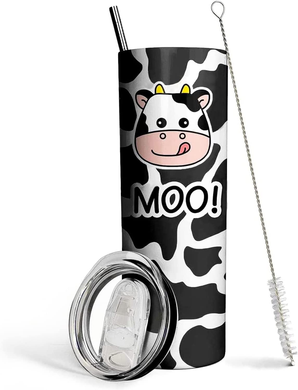 Giraffe Tumbler-Giraffe With Glasses Tumbler Cup with Lid-Unique ...