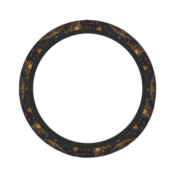 Rateoe Dodgerblue Pattern Elastic Stretch Steering Wheel Cover ...