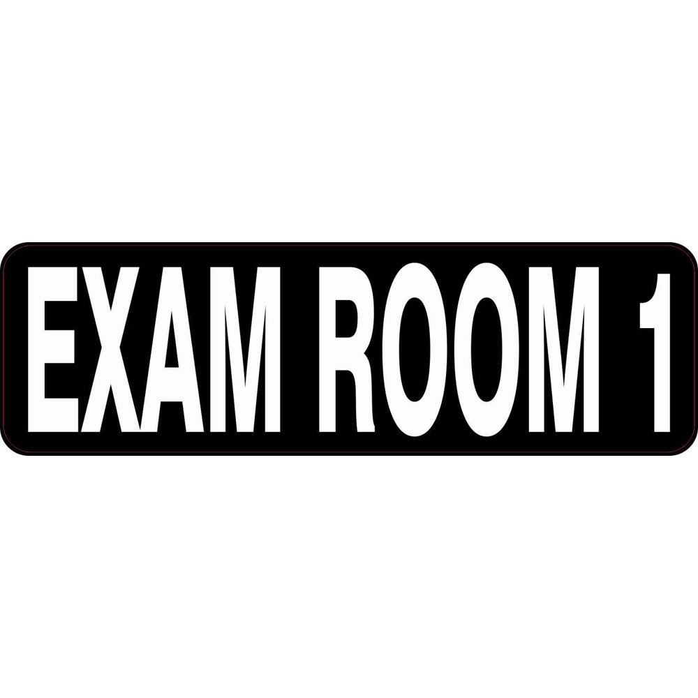 10in x 3in Exam Room 1 Magnet Vinyl Medical Office Sign Door Magnets ...