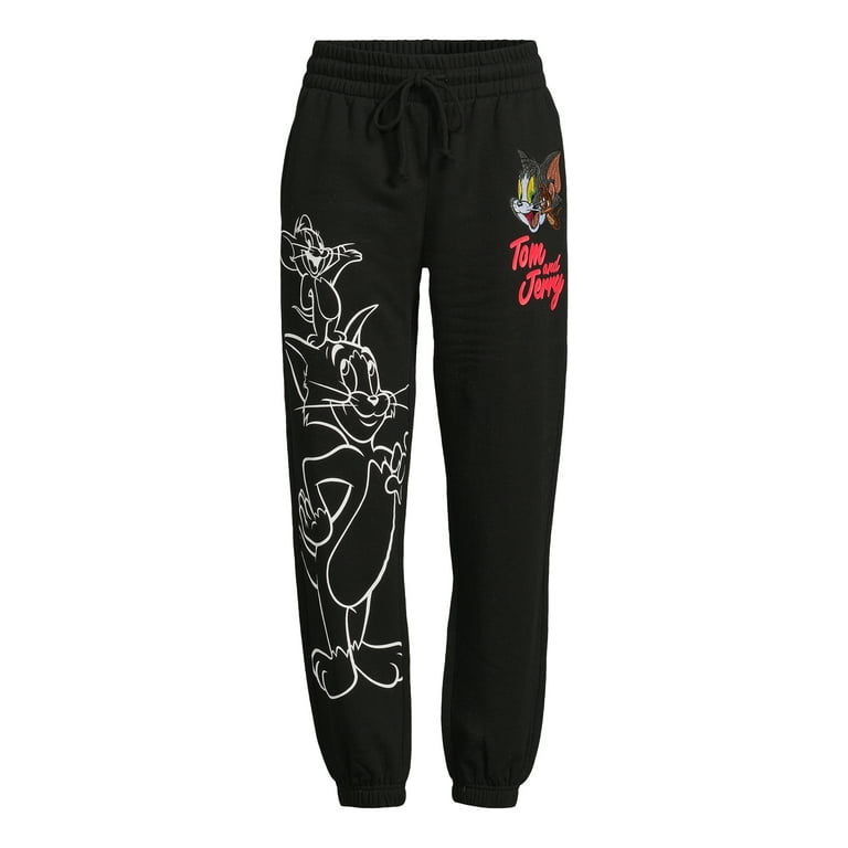 Tom and Jerry Juniors Graphic Jogger Pants, Sizes XS-3XL Tom and Jerry Juniors Graphic Jogger Pants, Sizes XS-3XL