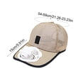 CaiYueKe Solar Charging Fan Hat with USB Rechargeable Breeze Cooling ...