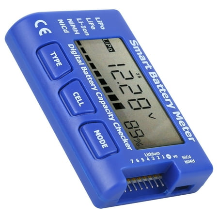 6.5V - 29.4V Digital Battery Meter, LCD Backlit Display Battery Meter ...
