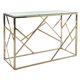 SAFAVIEH Namiko Modern Glam Console Table, Brass/Glass Top - Walmart.com
