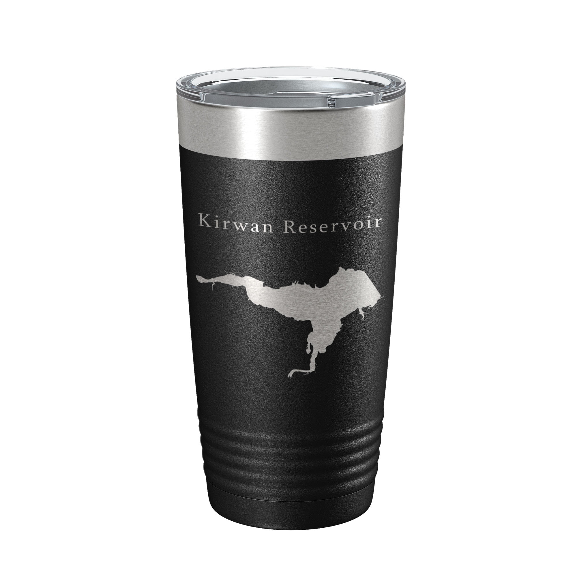 Kirwan Reservoir Tumbler Lake Map Travel Mug Insulated Laser Engraved ...
