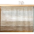Brown Gray Cabinet Curtain, White Gradient Rustic Striped Minimalist ...