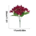 Faux Plant UV Resistant Artificial Plastic Flowers for Outdoor Window ...