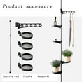 BAOYOUNI 5 Tier Steel Tension Pole Flower Display Rack Space Saver ...