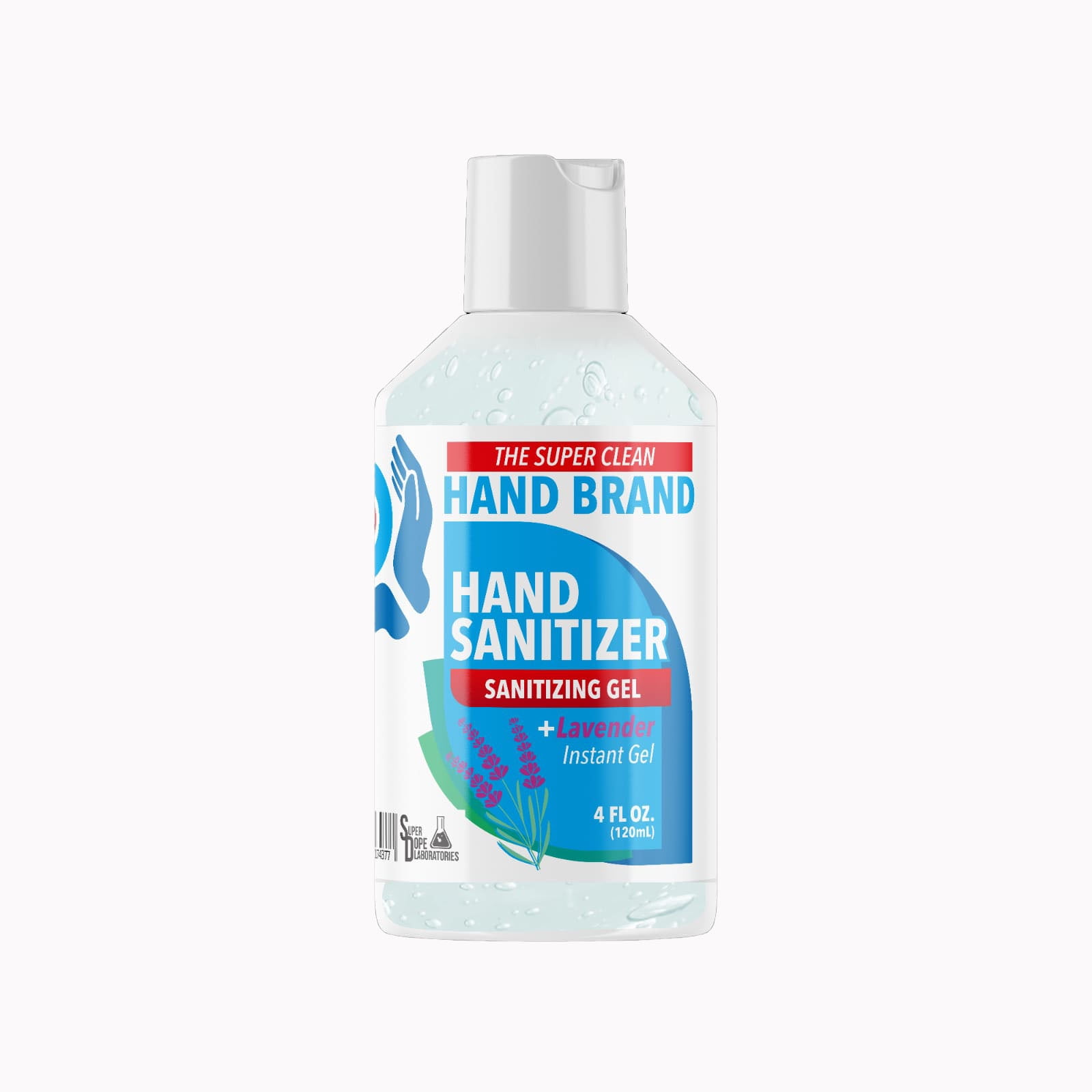 The Super Clean Hand Brand Hand Sanitizer Gel - 4 oz (5 Pack ...
