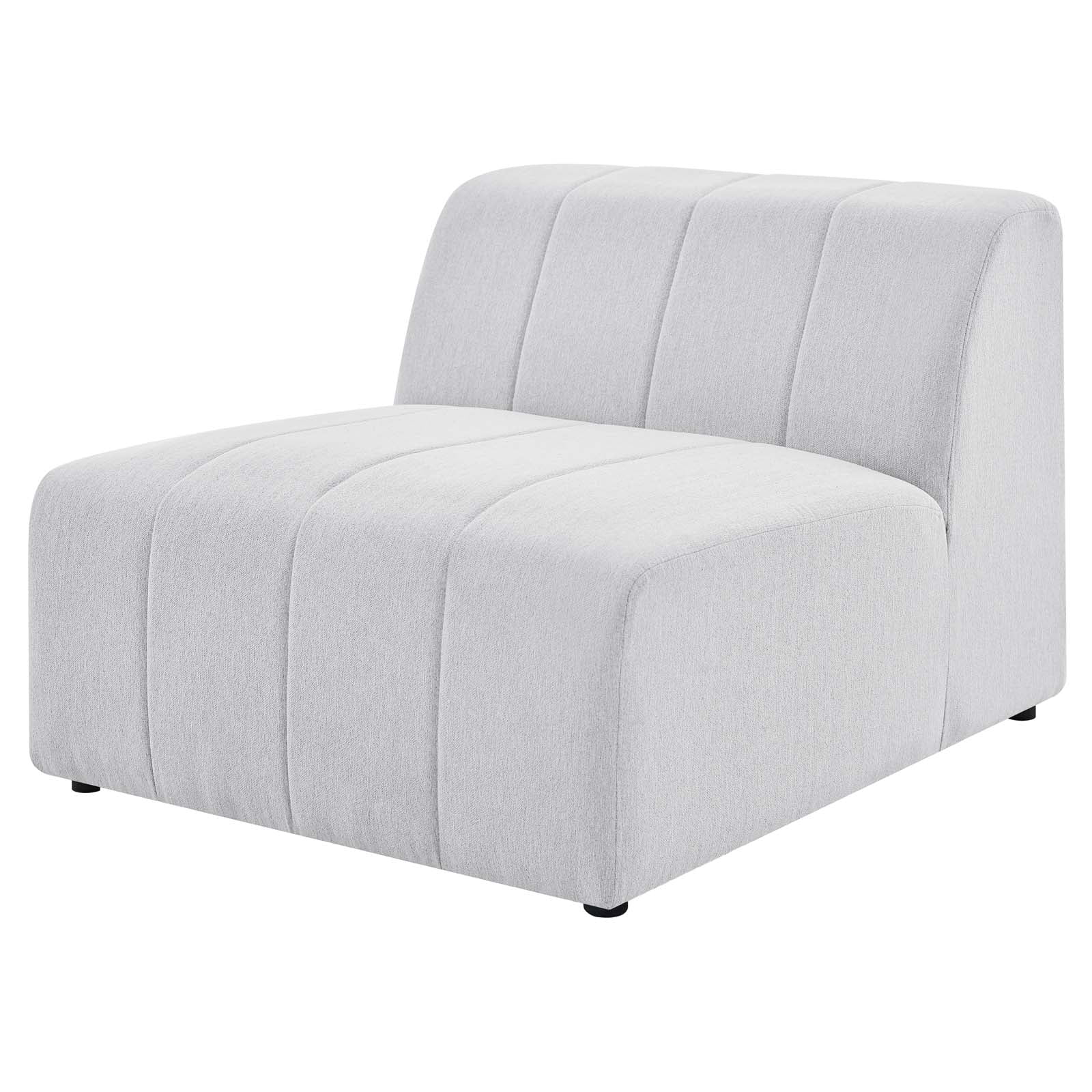 Sofa Middle Chair, Fabric, Ivory White, Modern Contemporary Urban ...