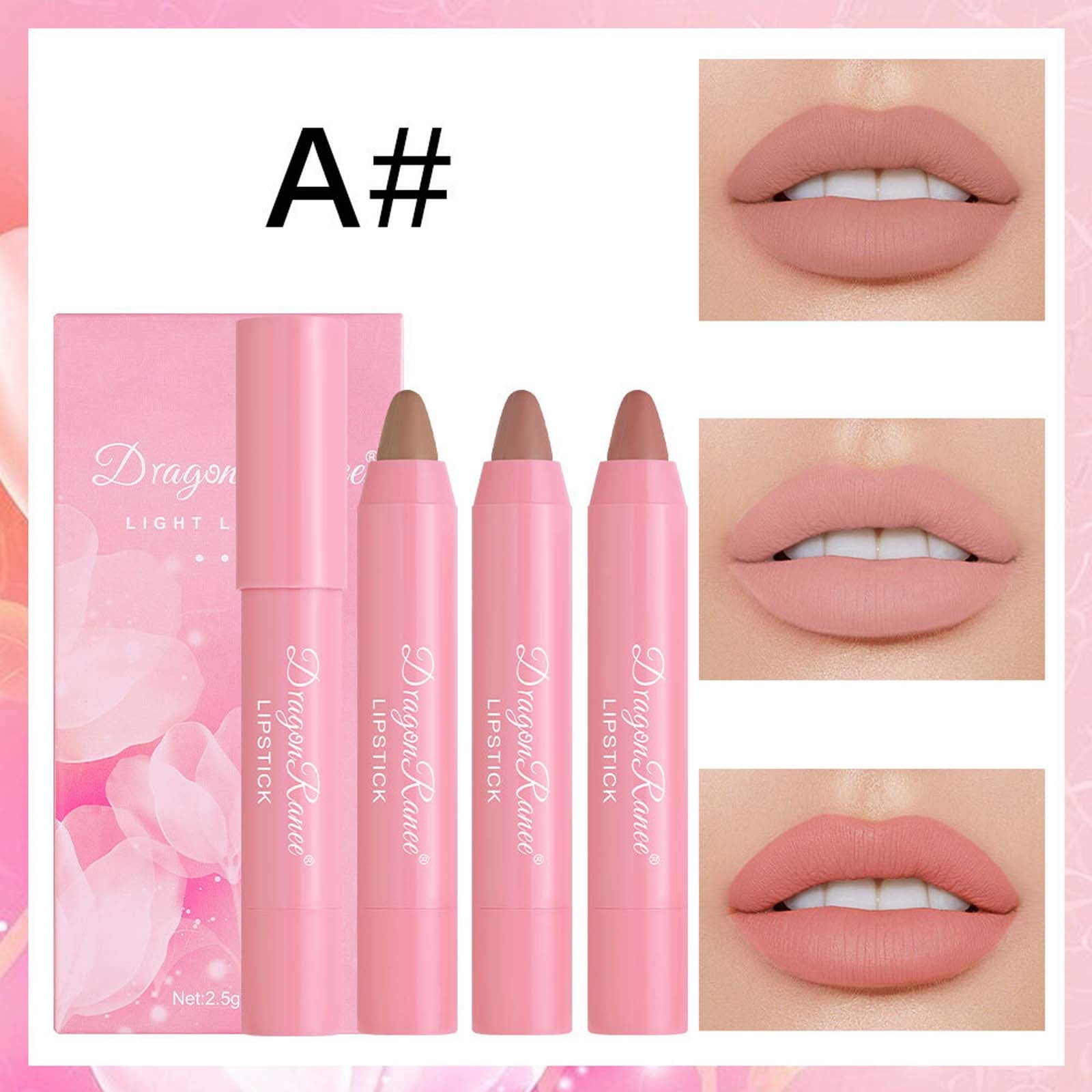 Fiudx Set de Labiales de Terciopelo, Trío de Lápices Labiales Mate ...