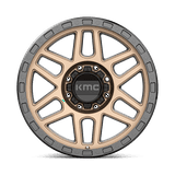 KMC Aluminum Rim KM544 MESA 17X9in Matte Bronze with Black Lip Finish ...