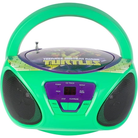 Sakar Nickelodeon 57065-tru Teenage Mutant Ninja Turtles CD Boombox ...
