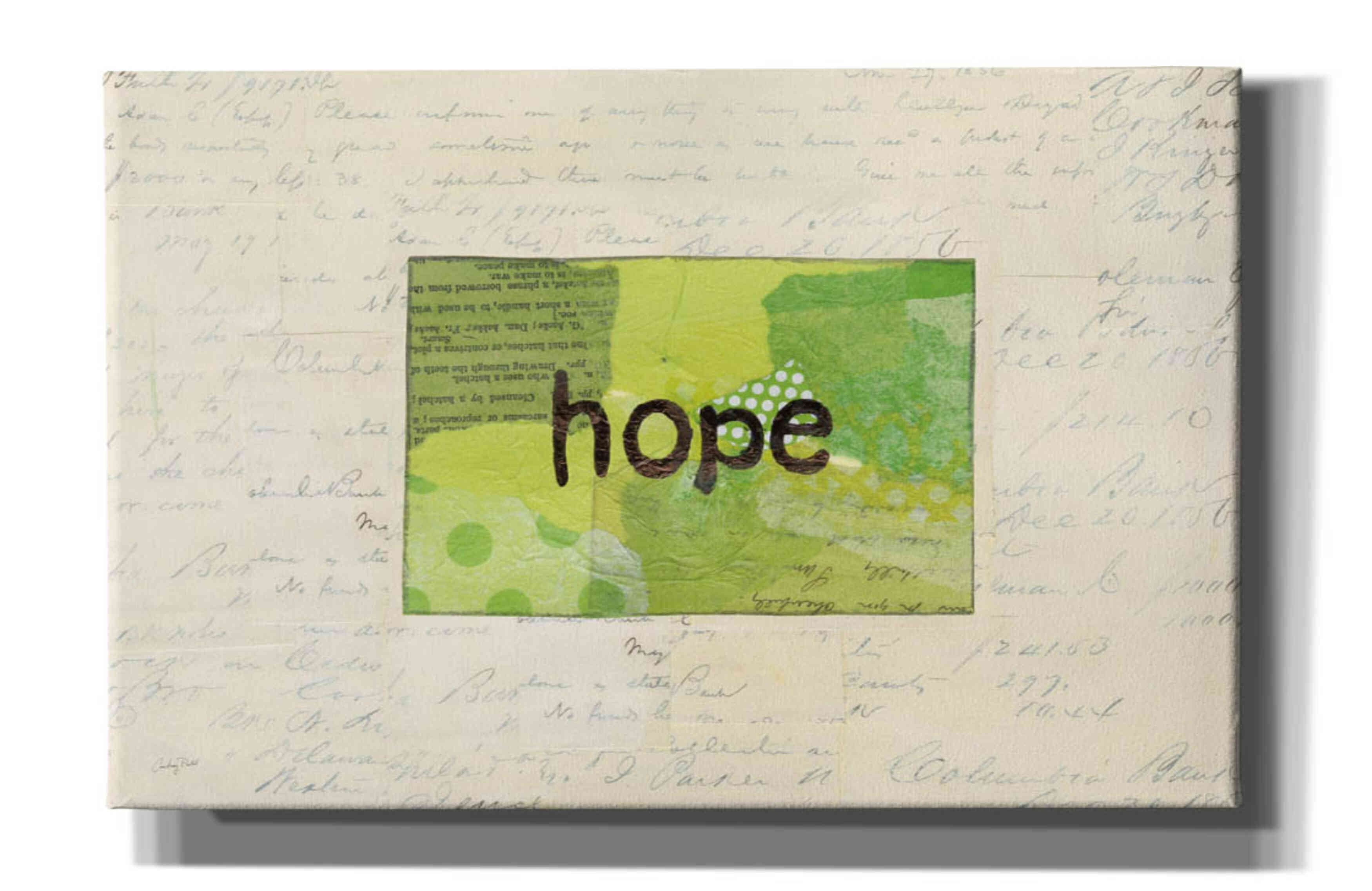 Epic Graffiti 'Hope Collage by Courtney Prahl, Canvas Wall Art, 40"x26 ...