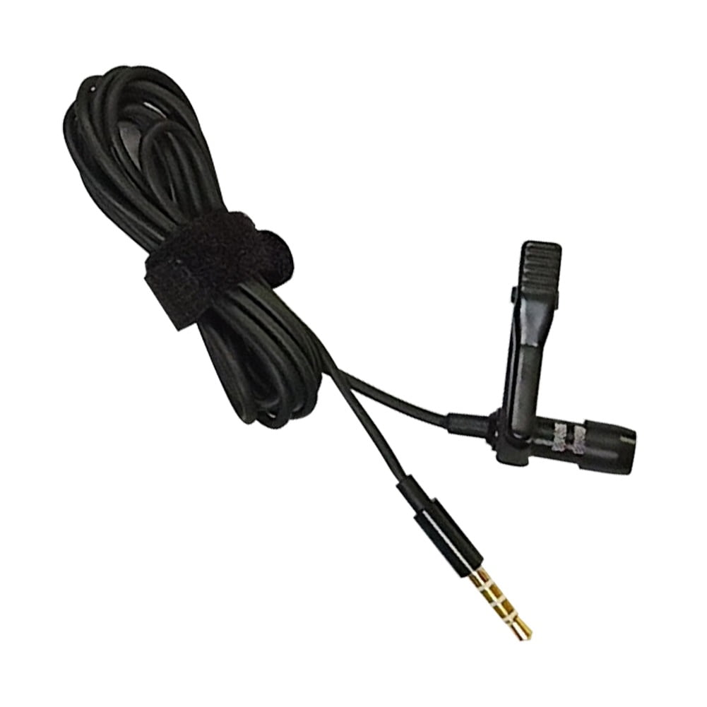 1.5/6m 3.5mm Clip-on Lavalier Mini Audio Wired Lapel Lavalier Clip On ...