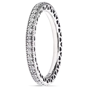 PANDORA Signature Hearts of PANDORA Ring 54 - 197437CZ-54 - Walmart.com