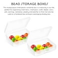 30 Pcs Transparent Bead Box Mini Plastic Storage Clear Container Small ...