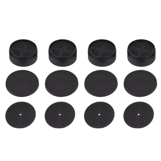 4Pcs Anti Vibration Pads Plastic Black Round Antiskid Feet Pad for ...