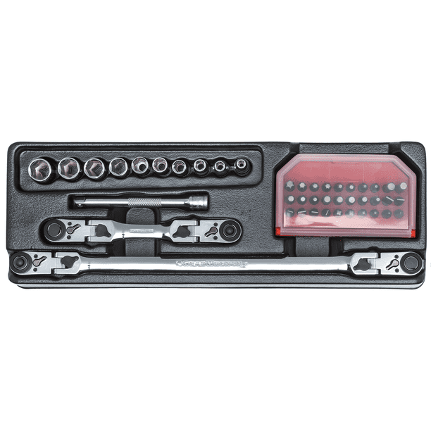 43 Piece 1/4" Drive Multi-Function Ratchet Set - Walmart.com