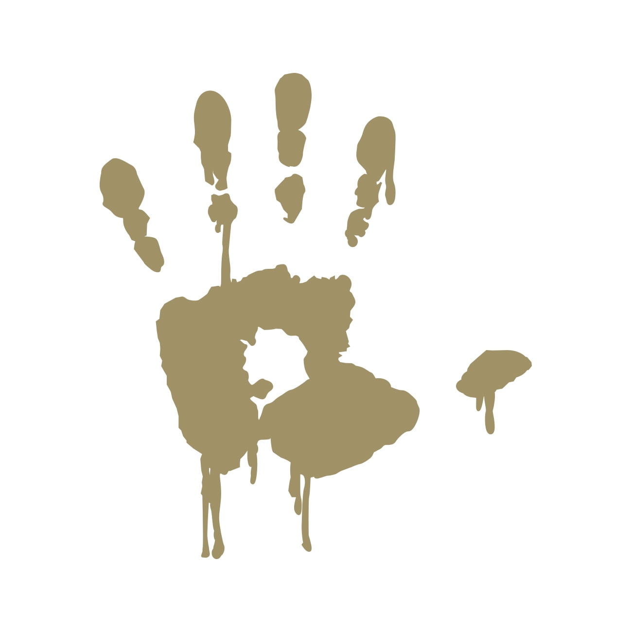 Bloody Handprint Zombie Sticker Decal Die Cut - Self Adhesive Vinyl ...