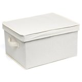 Household Essentials Large Canvas Storage Box with Lid - Walmart.com