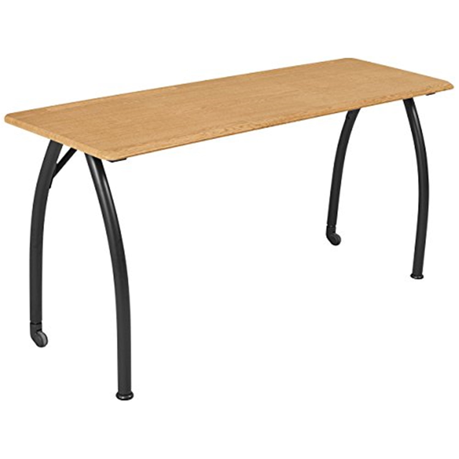 MENTOR SEMINAR TABLE 60 OAK TOP/BLACK LEG - Walmart.com