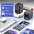 45W GaN Adapter Retractable Wall Charger with PD Fast Charging, Dual ...