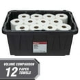 Hyper Tough Storage Bin, 17 Gallon Plastic Storage Container with Snap ...