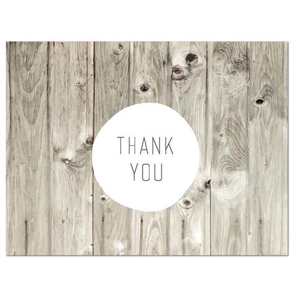 Thank You Cards - Rustic Farmhouse Style - Blank on the Inside ...