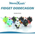 Fidget Dodecagon 12 Sided Fidget Toy Cube Stress Relieves and Anxiety ...