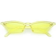 Translucent Retro Cat Eye Sunglasses For Women Color Tinted Lens 50mm