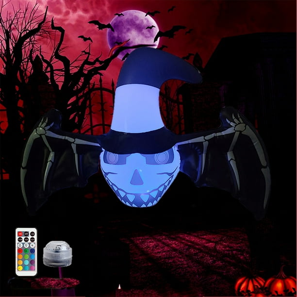 MAOWAPLG Halloween Inflatable Remote Control LED Lighting Color ...