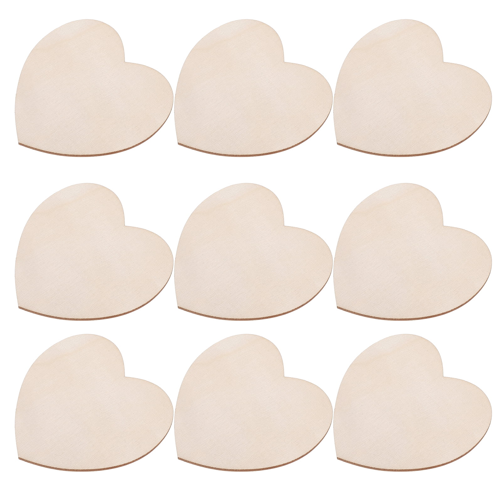 Click here for Shisuyan 12pcs Heart Wood Cutout Diy Crafts Natura... prices