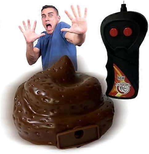 Remote Control Poop Realistic Vinyl Poop Toy Battery Powered Funny Fake ...