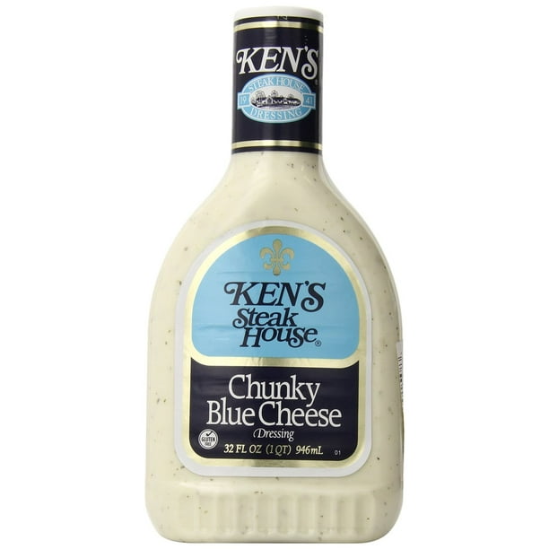 Ken's Steak House Chunky Blue Cheese Dressing, 32 Fluid Ounce - Walmart ...