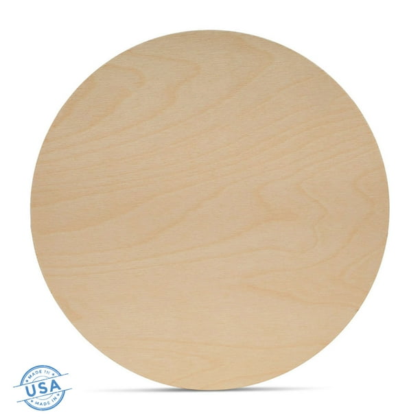 Wood Circles 15 inch, 1/8 Inch Thick, Birch Plywood Discs, Pack of 5 ...