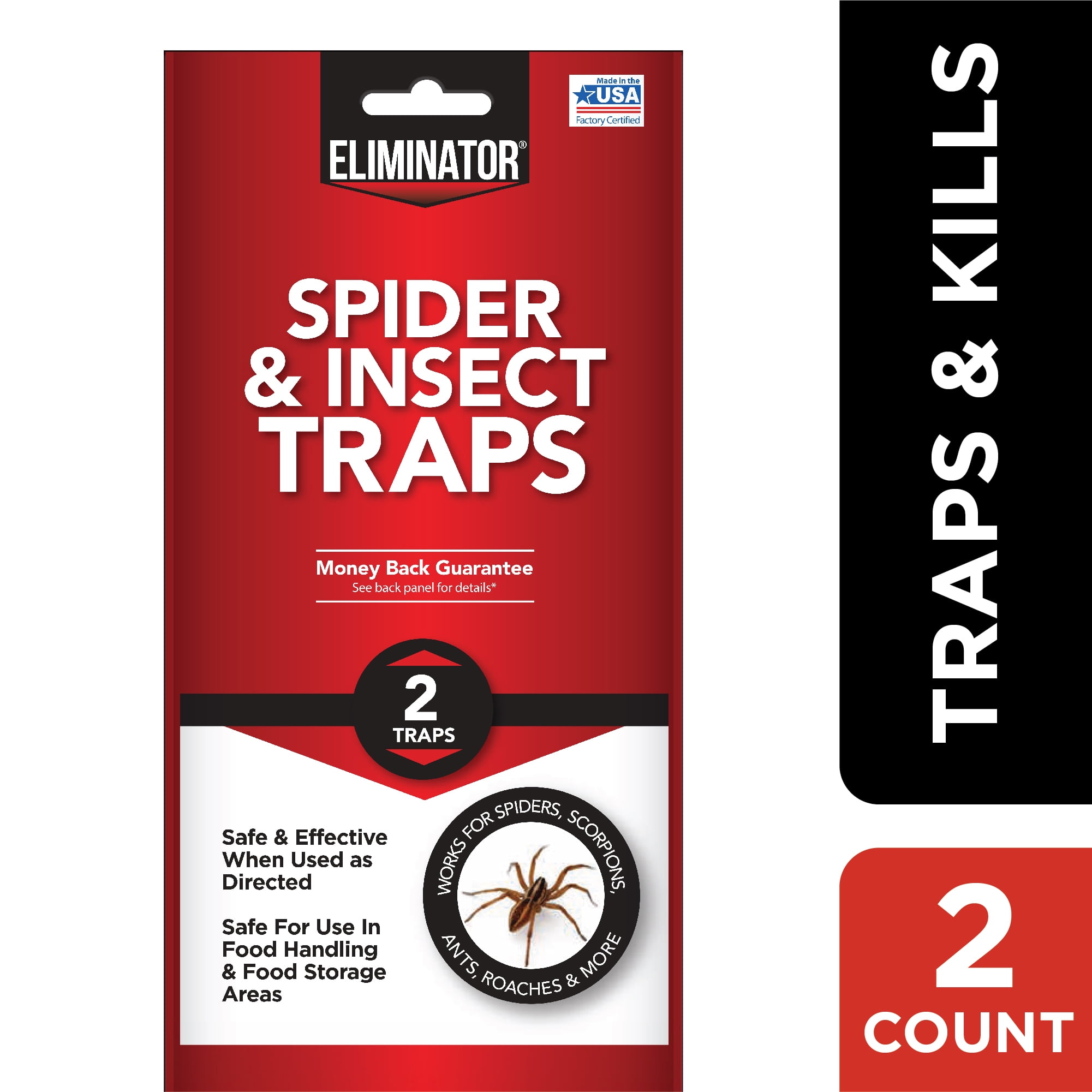 Eliminator Single Use Spider & Insect Traps, 2 Count - Walmart.com