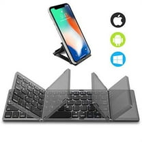 Samsers Foldable Bluetooth Keyboard with Touchpad & Stand, Wireless ...