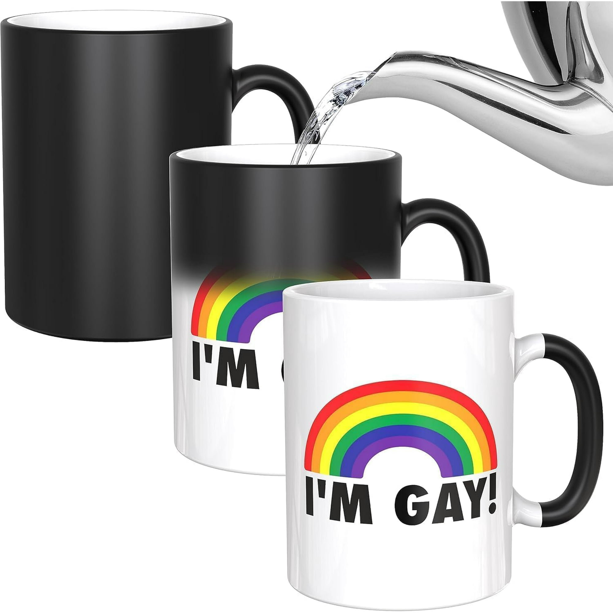 Click here for Hsmeiegadovf Im Gay Rainbow Color Change Mug - Fun... prices